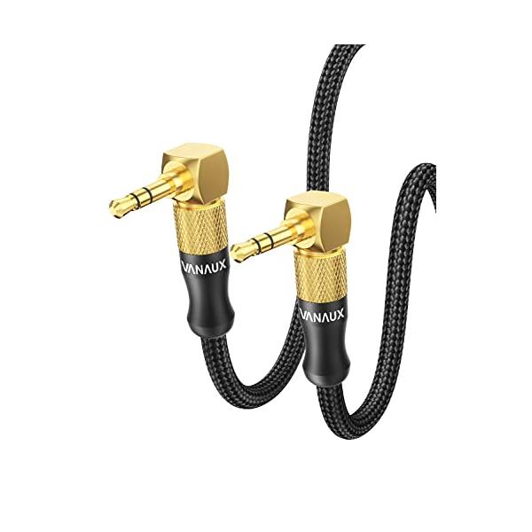 ブラック/3M/-・Size:3M・両端90°直角設計aux ケーブル l型で、狭い場所や手の届かない場所での接続がです。 壁と機器の間のスペースが限られているという問題を解決するため、両端にL字型（90°）のプラグを採用し、使用中に曲がる...