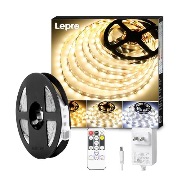 モダンホワイト/10m/PR410098-DWW-JP・Size:10m・2色LEDテープライト今までなかったLED2色を組み込む構造により、光が点ではなく美しい一線に見え、電球色から白色への鮮やかで滑らかな変化を実現します。間接照明として...