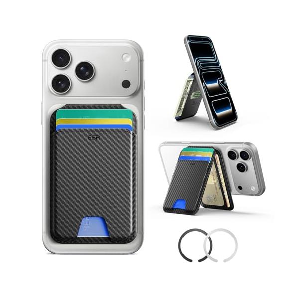 ミニマリストA2-カーボンファイバーブラック/小型/-・Color:A2-カーボンファイバーブラック・より強力なマグネットロック：このMagSafeウォレットは3 200gの磁気吸着力にアップグレードされ、オフィシャルブランドの4倍の強度で...