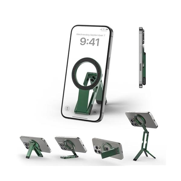 グリーン/-/-・Color:グリーン・超強力磁気、安定感抜群Ulanzi MA60 はMagSafe用スマホ三脚は業界最強磁力の磁石を使用して、超強力磁気で、簡単に脱着しません、安定で安心に使用いただけます。片手でわずか0.1秒簡単に取付...