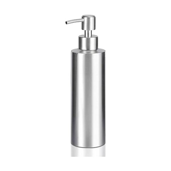 シルバー/350ml/-・Color:シルバーSize:350ml・304ステンレスソープボトルは本体とポンプ蓋が304ステンレス製で、湿度の高い場所に置いても錆びたりカビが生えたりしません。また、うっかり触って倒れても壊れません。・プッシ...