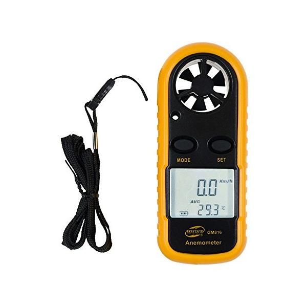 -/風速計/-・パッケージ個数:1・温度計搭載モデルした、風速と温度同時測定できるデジタル風速計です。・風の最大/最小/通常モード3つ機能を備えており、現時点風速(cu)、最大風速（MAX）、平均風速（MAX）の測定に切り替えます。5つ（M...