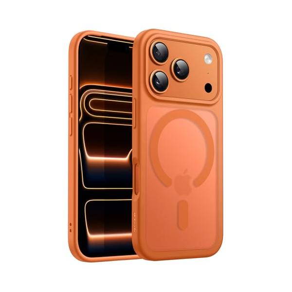 オレンジ/-/5742B・Color:オレンジ・[完璧にフィット] iPhone 17 Pro 6.3インチ用に完璧に設計されており、おデバイスがかさばることはありません。注：iPhone 17 / Air / 17 Pro Maxには対応...