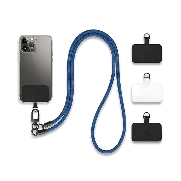 首掛けネイビー/120cm x 7mm 3.6cm x 5.8cm x 0.5mm/-・Color:ネイビー・★スマホショルダー 優れた品質と洗練されたデザインが魅力のモバイルストラップ！7mmの薄型デザインで、小柄な女性でも手軽に使用。1...