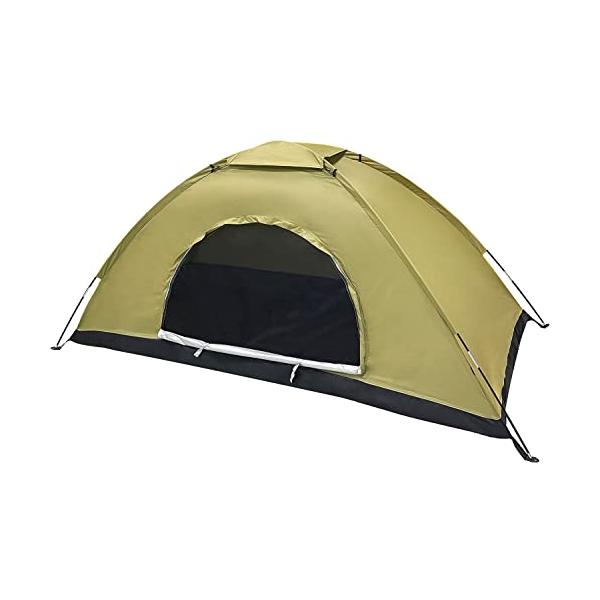 レトロ一人用カーキ/1人/DG-153・Color:一人用カーキ・重量布部分：720g；ポール：620g；ペグ：約30g*4本。 縫い目部分に防水テープ施しております。・素材 底面に耐水圧1500mm、210Dナイロン生地を採用、湿気を遮断...