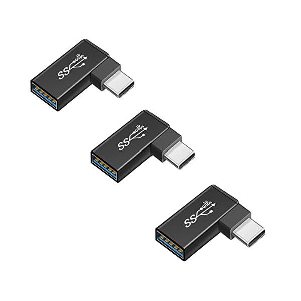 L型 Type C - USB A 3.1 メス/-/-・Color:L型 Type C - USB A 3.1 メス・1.人間工学に基づいたL型90度直角設計により、スペースを確保するだけでなく、ケーブルの挿入が容易になり、ケーブルの曲が...