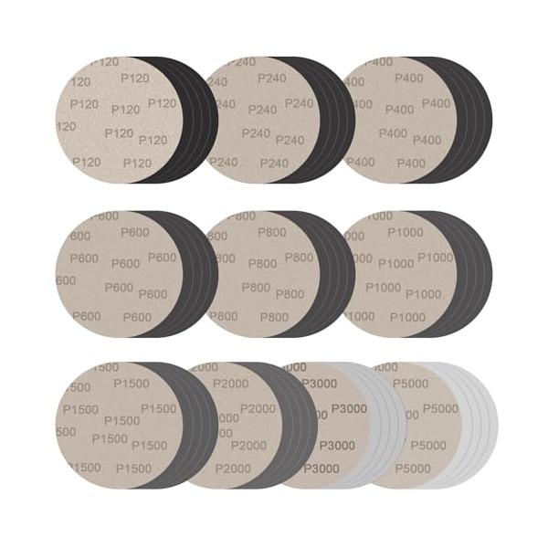 無孔 10種類 セット(120番~5000番)50枚入ブラック/-/-・Style:無孔 10種類 セット(120番~5000番)50枚入・パッケージ個数:1・研削効率の向上炭化ケイ素耐水ペーパーは、乾式・湿式両用です。地球上で3番目に硬い...