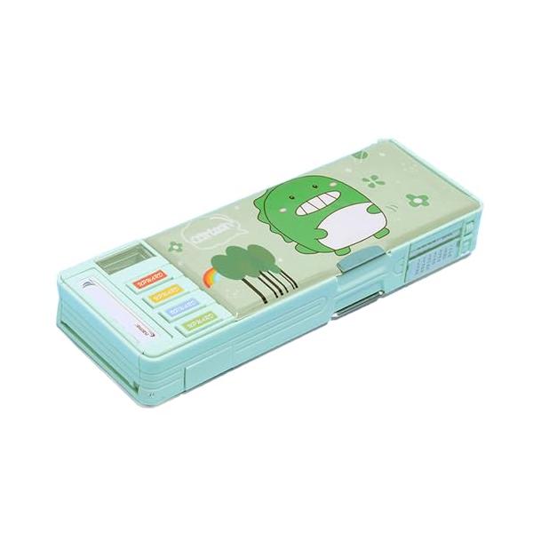 カジュアルGreen1/Small/BH・Color:Green1・両面開き筆箱は鉛筆、色鉛筆、ボールペン、消しゴムなどの用具を収納できます。マグネット筆入れ、すべての文房具を取りやすいです。多機能筆箱は、子供たちの好みに合わせた可愛らしい...