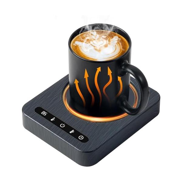 黒い木目です/小型です/BW0102・Color:黒い木目です・4段の温度設定他のヒーターよりも良いです。温度は55℃、65℃、75℃、85℃の4段階に設定されています。加熱温度は環境やカップの厚さの影響を受けますのでご注意ください。保温効...