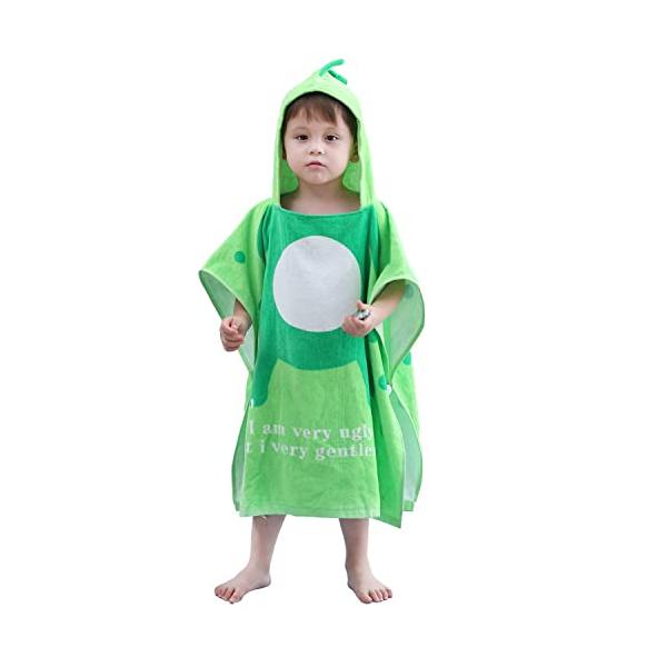 ダークグリーン/1-3 Years/-・Size:1-3 YearsColor:ダークグリーン・素材子供バスローブはタオル生地で100%コットンを採用しており、柔くて肌にやさしいです。・動物柄バスローブは人気がある動物の形にして作っておりま...