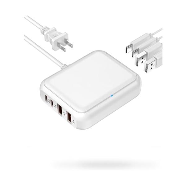 8-in-1 USBコンセント充電器は、USB-Aポート4つとUSB-Cポート4つを備えており、最大8台のデバイスに同時給電がです。USB-C1ポートを単独で使用する場合、PD20Wの急速充電をサポートします。・コンパクトなデザインこの旅行...