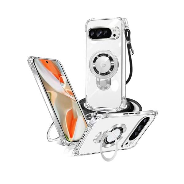 クリア/Google pixel 9Pro XL/-・Size:Google pixel 9Pro XLColor:クリア・対応機種Google pixel 9Pro XL専用設計。透明な背面、場所、カメラ、磁気リングはすべて高材質の材料で...