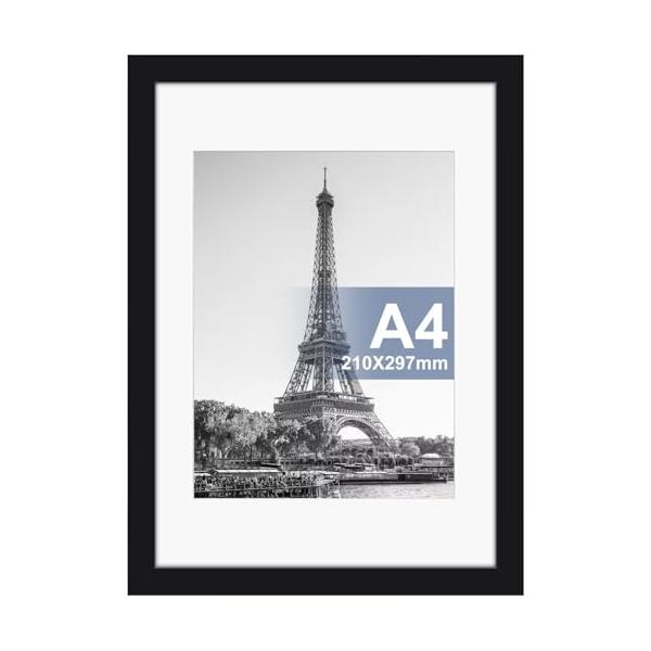 ミニマリストブラック 1個セット/A4 (29.7*21cm)/-・Size:A4 (29.7*21cm)Color:ブラック 1個セット・クラシック＆耐久性頑丈なフレーム、高精細カバー、安全な梱包で、Raoendis額縁 a4はあなたの写...