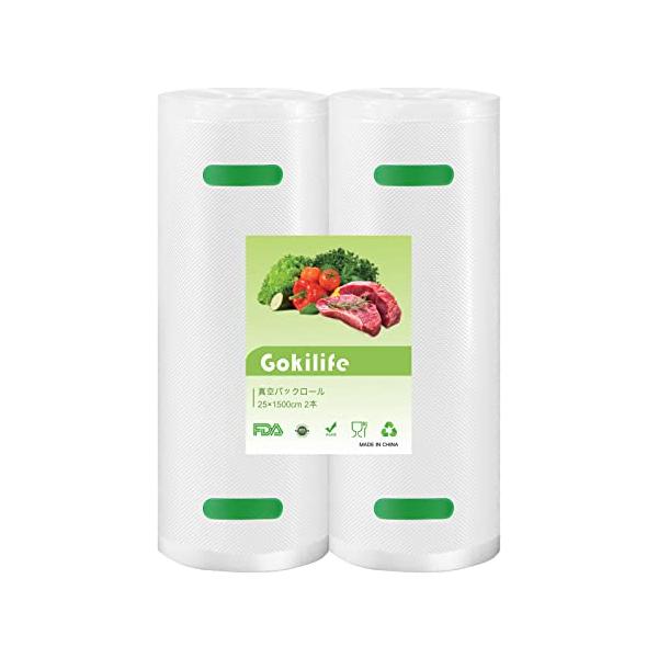 透明/25*1500cm*2本/-・Size:25*1500cm*2本・??鮮度長持ち 密封性が非常に高いので、空気の侵入を効果的に防ぎます。水分や臭いの移り、カビの発生の防止に最適です。食物と食材の新鮮さと栄養を保つので、長期間の保存がで...