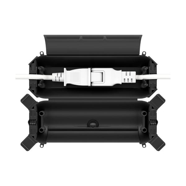 コンパクト黒/1個小型カバー/-・Color:黒Size:1個小型カバー・パッケージ個数:1・ミニサイズ: サイズは18×5.8×5.8センチメートルで、重さは100グラムです。 Φ1-10mmまでの幅広い電線、フラットケーブル、編組電線に...