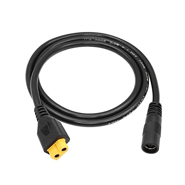 ブラック/DC 7909 Female to XT60 Female/RII-0311・Size:DC 7909 Female to XT60 Female・幅広い互換性XT60 - DC 8mmコネクタアダプター、幅広い互換性のあるXT6...