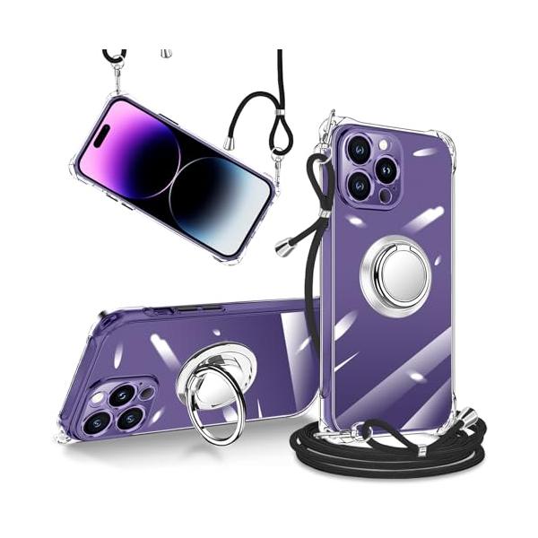 クリア/iPhone14Pro/-・Size:iPhone14ProColor:クリア・対応機種iPhone 14 Pro 専用保護カバー。・長さ調整 &amp; ストラップの脱着が1秒で調節なストラップにより、サイド、またはフロントに持ち...