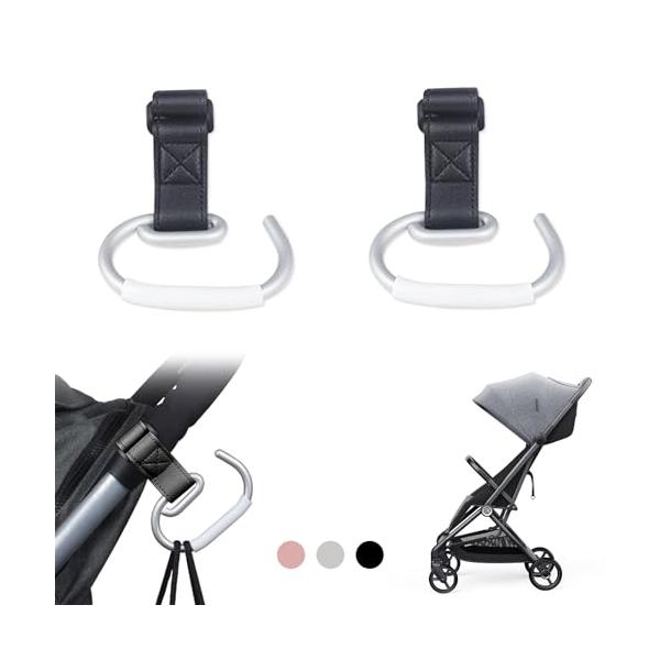 ブラック/-/-・Color:ブラック・パッケージ個数:1・セット内容フック2個セットです。サイズ：ベビーカーフック、重量40g。サイズは長さ：13cm、幅：9cm。カラー：ブラック/グレー/ピンク。・滑り止めベビーカーのハンドルにマジック...