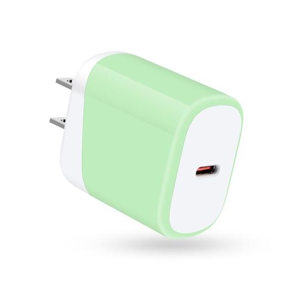 グリーン/1/PT-WC-13・Size:1Color:グリーン・PD3.0 急速充電アダプター： Power Delivery 3.0の充電技術を採用して、Apple最新モデルiPhone8を始め、アップル純正の電源アダプターより3.5倍...