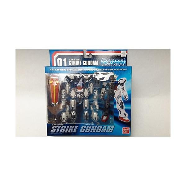 (中古品)ADVANCED MS IN ACTION !! ストライクガンダム　GAT-X105【メーカー名】【メーカー型番】【ブランド名】バンダイ(BANDAI)【商品説明】ADVANCED MS IN ACTION !! ストライクガン...