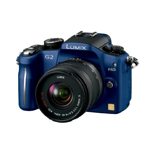 (中古品)パナソニック デジタル一眼カメラ G2レンズキット(14-42mm/F3.5-5.6付属) コンフォートブルー DMC-G2K-A【メーカー名】パナソニック(Panasonic)【メーカー型番】DMC-G2K-A【ブランド名】パナ...