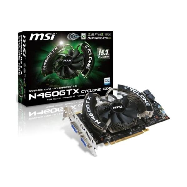 (中古品)MSI グラフィックボード for NVIDIA N460GTX Cyclone 1G OC/D5【メーカー名】MSI COMPUTER【メーカー型番】N460GTX Cyclone 1G OC/D5【ブランド名】MSI【商品説明...
