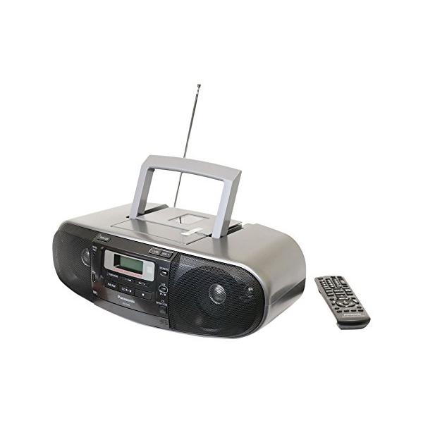 (中古品)Panasonic RX-D55GC-K Boombox テ「ツツ High Power MP3 CD AM/ FM Radio Cassette Recorder with USB &amp; Music Port Sound ...