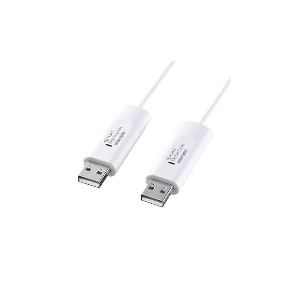 (中古品)サンワサプライ ドラッグ&amp;ドロップ対応USB2.0リンクケーブル(Mac/Win対応) 1.8m KB-USB-LINK3M【メーカー名】サンワサプライ(Sanwa Supply)【メーカー型番】KB-USB-LINK3M...