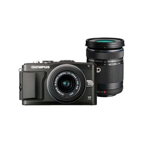 (中古品)OLYMPUS ミラーレス一眼 PEN Lite E-PL5 ダブルズームキット ブラック E-PL5 DZKIT BLK【メーカー名】オリンパス【メーカー型番】E-PL5 - Black Kit【ブランド名】OM SYSTEM/...