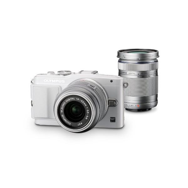 (中古品)OLYMPUS ミラーレス一眼 PEN Lite E-PL6 ダブルズームキット ホワイト E-PL6 DZKIT WHT【メーカー名】オリンパス【メーカー型番】V205052WE000【ブランド名】OM SYSTEM/オリンパス...