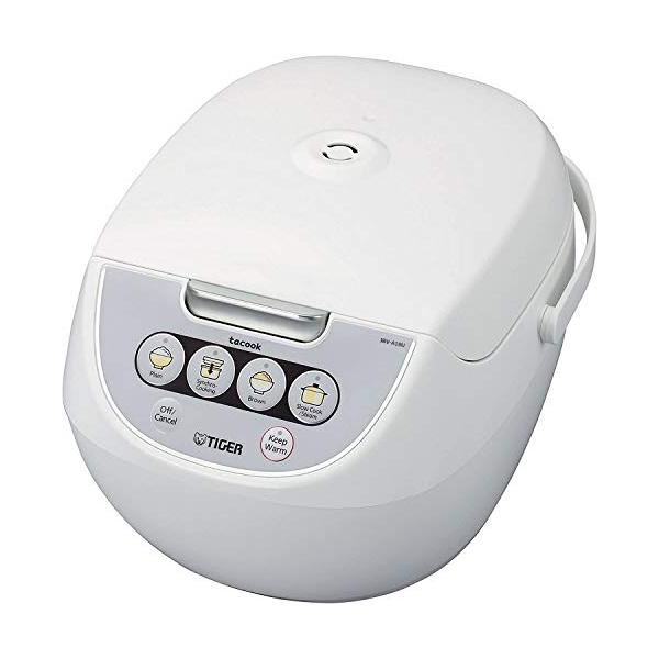 (中古品)Tiger JBV-A18U-W 10-Cup (Uncooked) Micom Rice Cooker with Food Steamer &amp; Slow Cooker, White by Tiger Corporatio...