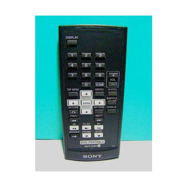 (中古品)SONY DVD PORTABLEリモコン RMT-D191【メーカー名】【メーカー型番】【ブランド名】ソニー(SONY)【商品説明】SONY DVD PORTABLEリモコン RMT-D191お届け：受注後に再メンテ、梱包します...