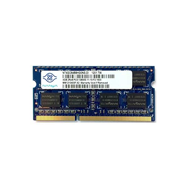 (中古品)NANYA NT4GC64B8HG0NS-DI 4GB ノートブック SODIMM DDR3 PC12800(1600) UNBUF 1.5v 2RX8 204P 512MX64 256mX8 C【メーカー名】NANYA【メーカー...