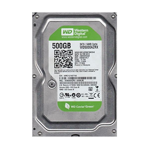 (中古品)wd5000azrx-00?a8lb0、DCM hbnnkv2ah、Westernデジタル500?GB SATA 3.5ハードドライブ【メーカー名】WD-IMSourcing【メーカー型番】WD5000AZRX-00A8LB0【ブ...