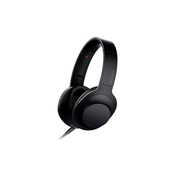 (中古品)ソニー ヘッドホン h.ear on MDR-100A : ハイレゾ対応 密閉型 折りたたみ式 ケーブル着脱式/バランス接続対応 リモコン・マイク付き チャコールブラック MDR-100A B【メーカー名】ソニー(SONY)【メー...