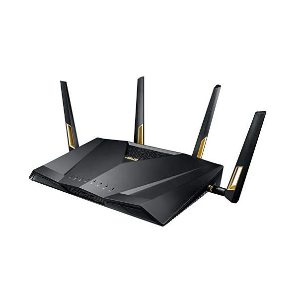 (中古品)ASUS WiFi 無線 ルーター WiFi6 4804+1148Mbps デュアルバンドゲーミング RT-AX88U【 メッシュ機能付 】【3階建 / 4LDK 】【PS5/Nintendo Switch/iPhone/andr...