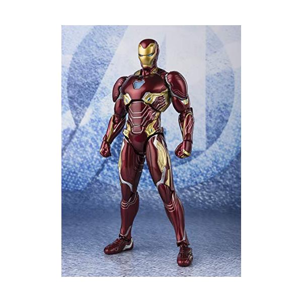 (中古品)S.H.フィギュアーツ アベンジャーズ アイアンマン マーク50 ナノウェポンセット2(アベンジャーズ/エンドゲーム) 約155mm PVC&amp;ABS&amp;ダイキャスト製 塗装済み可動フィギュア【メーカー名】BANDAI...
