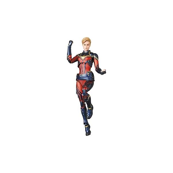 (中古品)MAFEX マフェックス No.163 CAPTAIN MARVEL キャプテン マーベル Endgame Ver. 全高約150mm 塗装済み アクションフィギュア【メーカー名】メディコム・トイ(MEDICOM TOY)【メーカ...