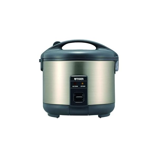 (中古:未使用・未開封)Tiger JNP-S55U-HU 3-Cup (Uncooked) Rice Cooker and Warmer, Stainless Steel Gray by Tiger Corporation【メーカー名】【...
