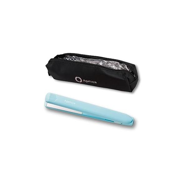 (中古:未使用・未開封)[選べる5つのカラー×推し色を見つけるヘアアイロン] アゲツヤ アゲツヤミニポップ ヘアアイロン アクアミント | 携帯耐熱ポーチ付 軽量 海外対応【メーカー名】Ronne【メーカー型番】HS100-2AM【ブランド...