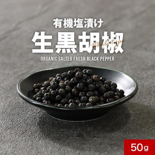 【商品名】有機塩漬け生黒胡椒【名称】有機胡椒の塩漬け【原材料名】有機胡椒、漬原材料（食塩）【内容量】50g【お召し上がり方】お好みで料理に合わせてお召し上がりください。【原産国】カンボジア関連ワード生胡椒 塩漬け ブラックペッパー カンポッ...
