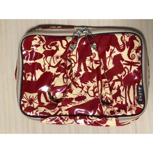 Ehako(エハコ) おむつポーチ レッドアニマル薄型(ビニールコーティング)ナチュラルリビングはあすつくに対応しています。●翌日お届け　平日15時・日祝14時までのご注文は翌日お届け　(対象地域：甲信越 北陸 関東 東海 関西 中国 四国...