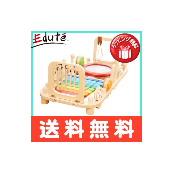 【11種類の楽器で指先トレーニング】木琴・太鼓・マラカス・ベル・シンバル・カスタネット・トライアングル・ギロ・ダブルギロ・タンバリン・チャイムの11種類の音あそびが楽しめる大型トイ。様々な指先の動きを通して遊びながら指先のトレーニング♪※玩...