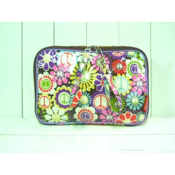 Ehako(エハコ) おむつポーチ ピースマーク薄型(ビニールコーティング)ナチュラルリビングはあすつくに対応しています。●翌日お届け　平日15時・日祝14時までのご注文は翌日お届け　(対象地域：甲信越 北陸 関東 東海 関西 中国 四国 ...