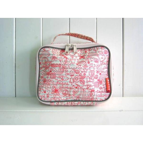 Ehako(エハコ) おむつポーチ ピースコーラル(ビニールコーティング) Pナチュラルリビングはあすつくに対応しています。●翌日お届け　平日15時・日祝14時までのご注文は翌日お届け　(対象地域：甲信越 北陸 関東 東海 関西 中国 四国...