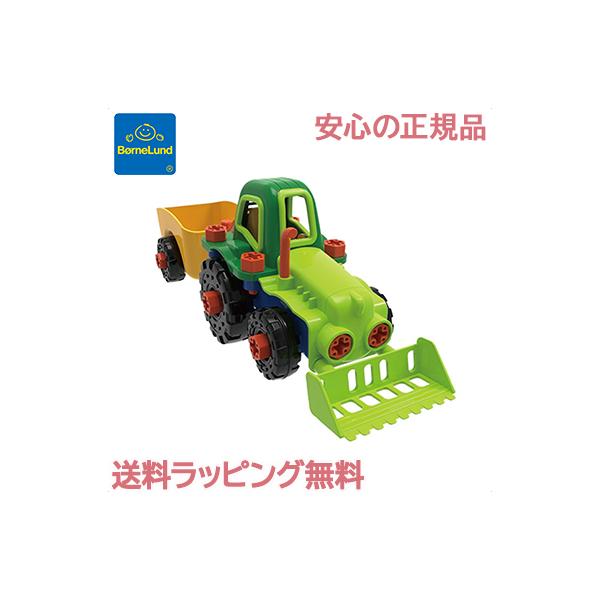 3歳頃から、はじめてチャレンジするねじを使った組み立て体験が楽しめるあそび道具です。各パーツの特性や道具の役割を認識し、かたちや色をヒントに説明書を見ながら、正しい順番と組み合わせでトラクターを完成させます。完成後は、電動ドライバーをトラク...