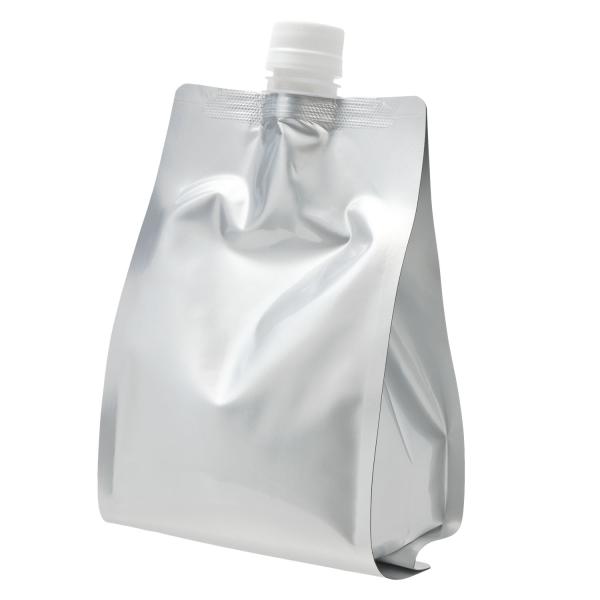 【 2袋セット 】手作り化粧水、オイル、調味料、洗剤などの液体、幅広い用途で使用出来ます。気密性に優れたキャップ付きです。ボイル殺菌が可能です。[ アルミ容器 スパウトパウチ 手作りコスメ 手作りコスメ容器 手作り化粧品 手作り化粧品容器 ...