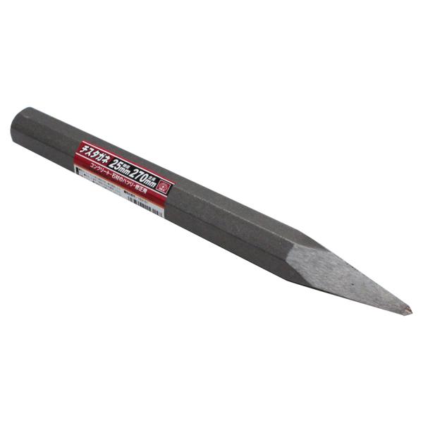 【商品概要】用途:コンクリート及びブロックのハツリ作業全長:約270mm軸径:約25mm仕様:ニス仕上げ材質:機械構造用炭素鋼【商品説明】説明特殊熱処理加工により統一された品質を確保【用途】コンクリート及びブロックのハツリ作業【特徴】・刃先...