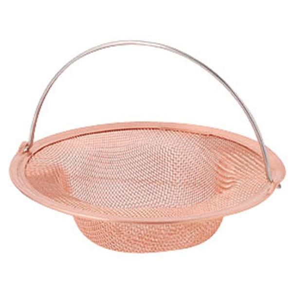 【商品概要】サイズ(約):直径113mm×高さ38mm本体重量(約):0.042kg材質:銅重量:42g取り付け場所:シンク用(口径75~85mm)ハンドル付注意:銅特有の緑青を発生いたしますが、表面を傷つけないようにやわらかいスポンジ等で...