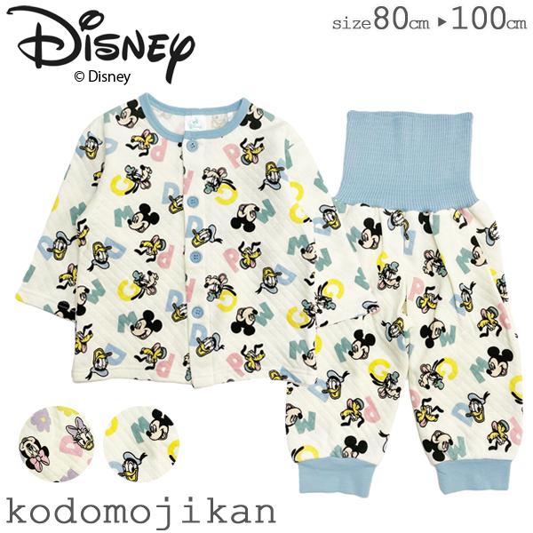 【メール便はポストに投函する配達方法！】・紛失・盗難・事故の補償なし・代金引換不可・配送日時指定不可・ラッピング不可・注文点数によって弊社で宅配便に変更パジャマ キッズ 長袖 腹巻 キルト ベビー ディズニー ミッキー ミニー 子供 男の子...